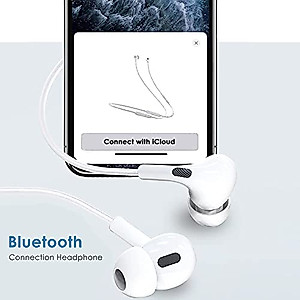 2 Pack-iPhone Earbuds with Lightning Connector(Built-in Microphone & Volume Control) in-Ear Stereo Headphone Headset Compatible with iPhone 12/SE/11/X/8/ipad - All iOS System[Apple MFi Certified]