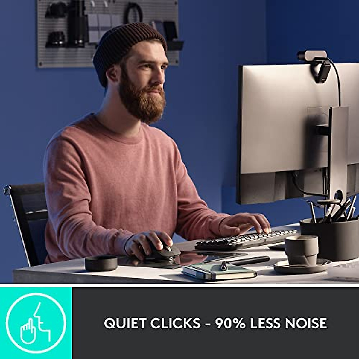 Logitech MX Master 3S - Wireless Performance Mouse with Ultra-fast Scrolling, Ergo, 8K DPI, Track on Glass, Quiet Clicks, USB-C, Bluetooth, Windows, Linux, Chrome - Graphite