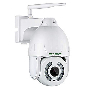 SV3C Outdoor PTZ Security Camera Auto Tracking 5MP WiFi 5X Optical Zoom Home IP Dome Camera Floodlight Color Night Vision, Two Way Audio, Waterproof, Remote Access, 24x7 Video Record, ONVIF, Blueiris