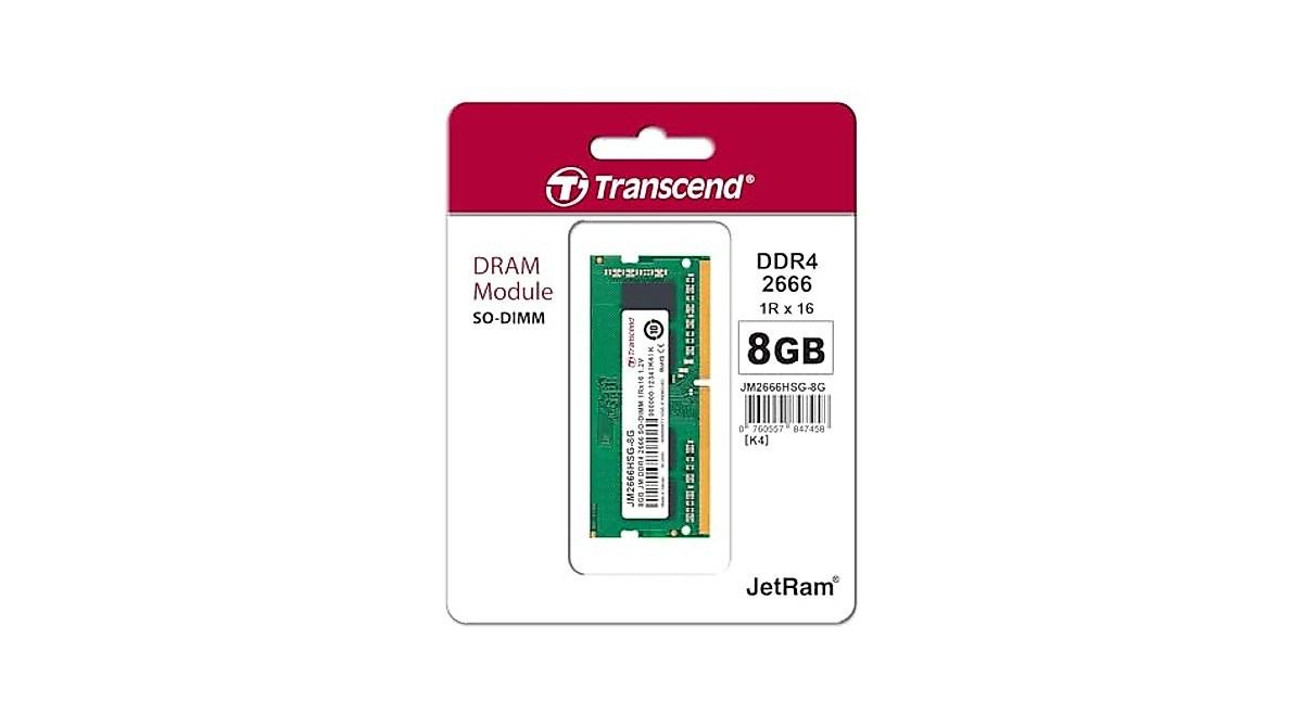 Transcend 8GB DDR4 DRAM Module - Fast & Reliable