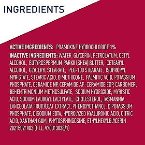 CeraVe Moisturizing Cream for Itch Relief | Anti Itch Cream with Pramoxine Hydrochloride | Relieves Itchy with Minor Skin Irritations, Sunburn Relief, Bug Bites | Fragrance Free | 12 Ounce