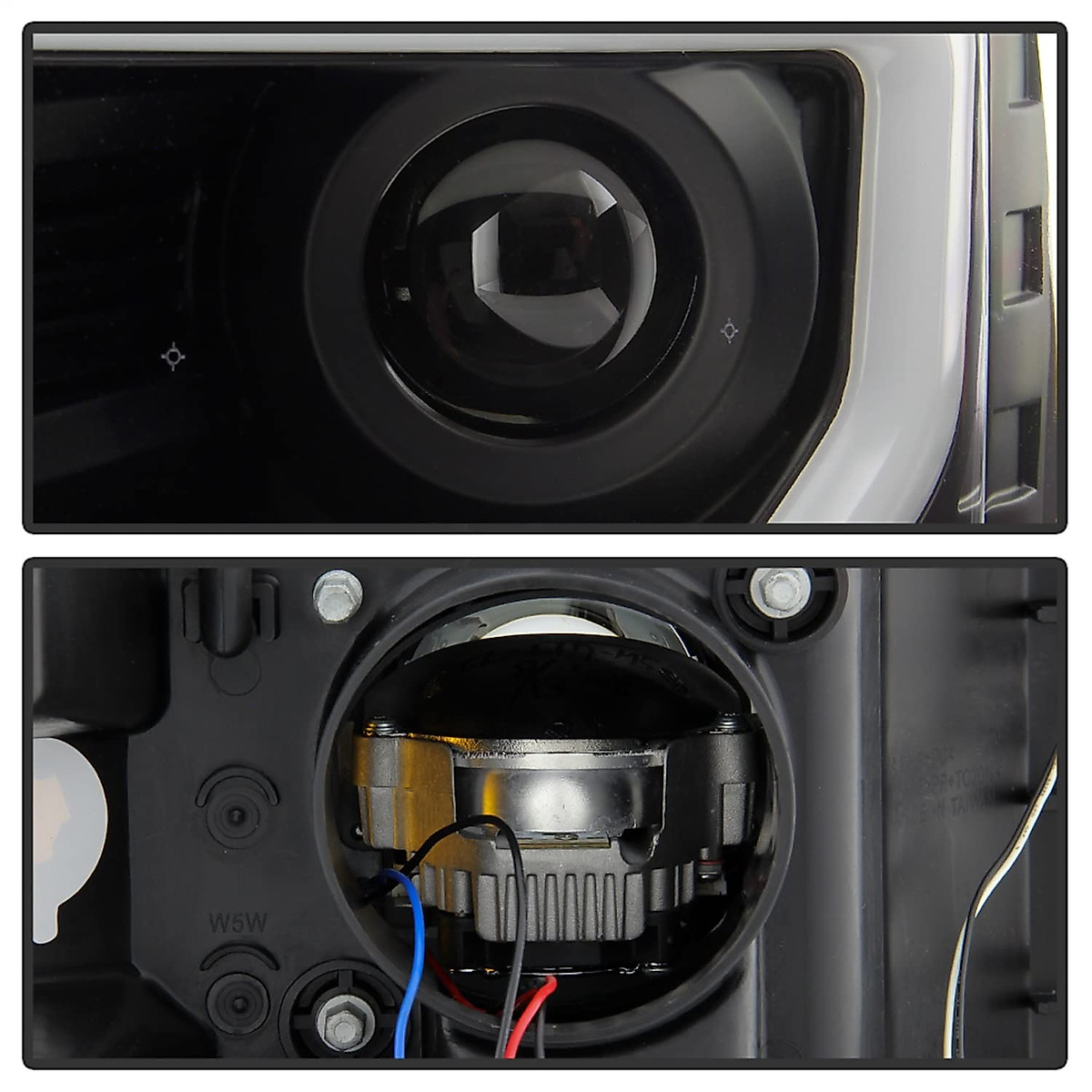 Spyder Apex - Projector Headlight (PRO-YD-FF15013AP-SEQ-BK)