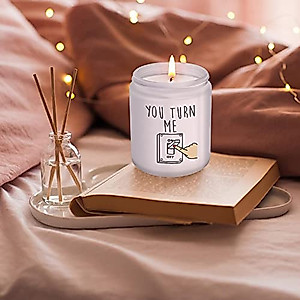 Funny Gifts for Him Her - Romantic Anniversary Birthday Gifts for Boyfriend Girlfriend Couples Husband Wife Cute Lavender Candle Christmas Valentines Day Present for Women Men
