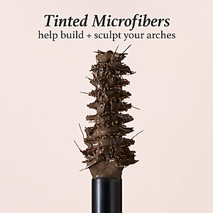 Julep Brow 101-2-in-1 Eyebrow Pencil and Tinted Brow Gel - Medium Brown - Waterproof - Thickening Silk Fibers - All Day Hold - Fill Define and Shape Brows