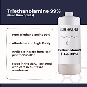 Chemfulfill Triethanolamine – Tea 99% (Highly Concentrated) (5-Gallon (640 fl oz))
