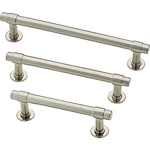 Franklin Brass Francisco (10-Pack) Cabinet Handles 3" Satin Nickel Cabinet Pulls Handles for Cabinets and Drawers Cabinet Hardware Dresser Handles Drawer Pulls P29520K-SN-B