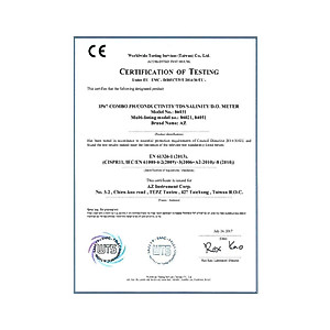 AZ-86031 5 in 1 Water Quality Meter Dissolved Oxygen Tester PH Meter PH Conductivity Salinity Temperature Meter AZ86031