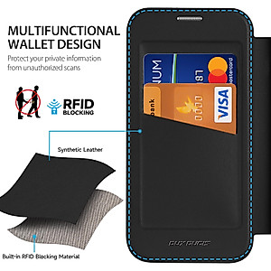 DUX DUCIS Case for iPhone 15 Case Wallet Compatible with Magsafe, Shockproof Full Protective Flip Folio Wallet Case with RFID Blocking Card Slot PU Leather Cover for iPhone 15 (6.1",Black)