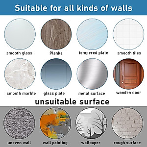 Wall Hangers Without Nails, 14 Pieces Self Adhesive Wall Hooks Heavy Duty Screw Free Sticker No Nail Picture Hangers Clear Pvc Sticker Hooks for Home Kitchen Bathroom Office Hanging Wall Mount