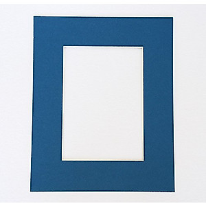 topseller100, Pack of 10 BLUE 11x14 Picture Mats Matting with White Core Bevel Cut for 8x10 Pictures