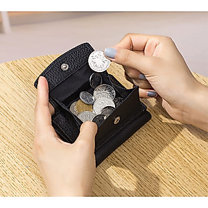 Wopedally 2023 New Unisex Anti-Credit Card Fraud Folding Mini Wallet, Handmade RFID Soft Leather Purse Multi Compartment Wallet (Green)