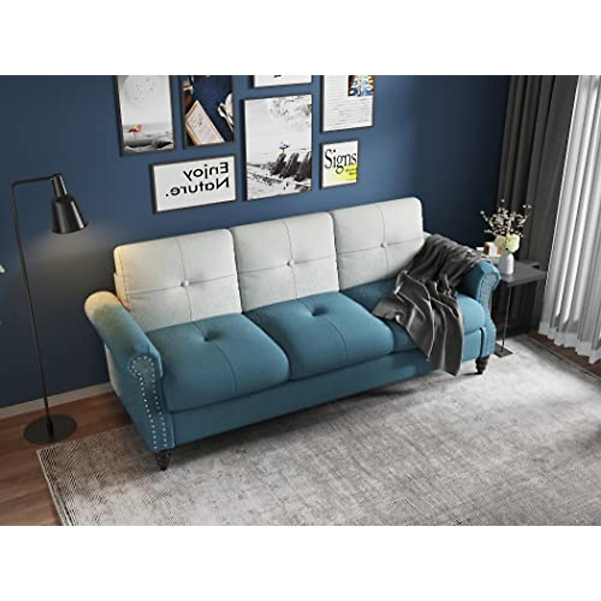 Meeyar Couches for Living Room,83'' Width Comfy Sofa 3 Seater Sofa for Living Room 3 Seater Comfy Couch Room Couch