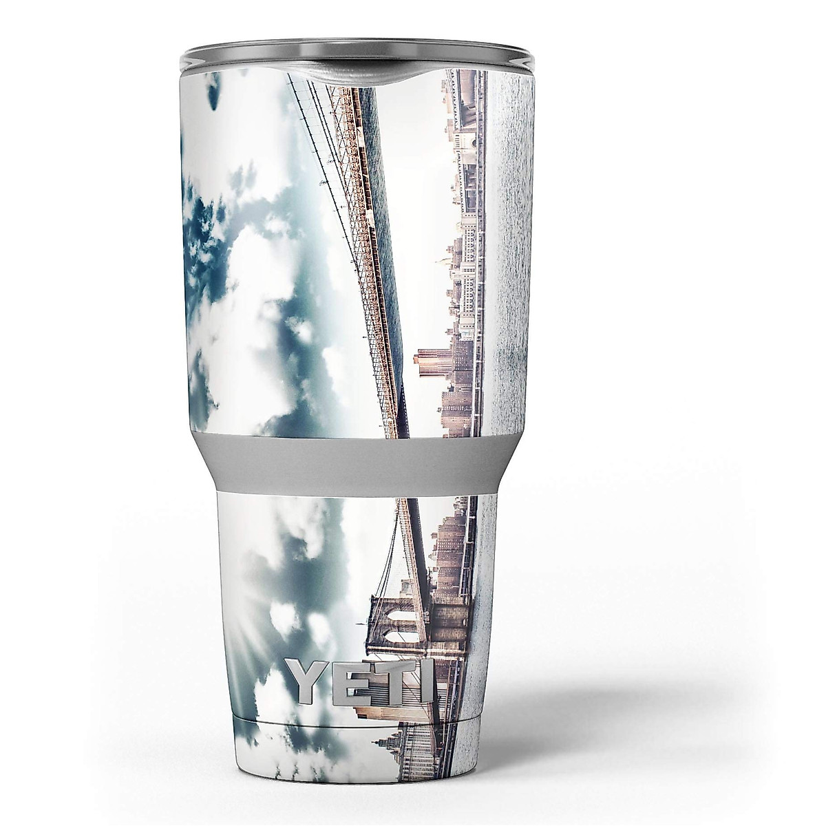 Design Skinz Overlook NYC Loop - Skin Decal Vinyl Wrap Kit Compatible with The Yeti Rambler Cooler Tumbler Cups