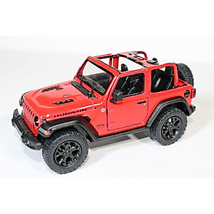 2018 Jeep Wrangler Rubicon No Top Red - Kinsmart P/B