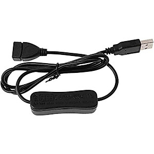 DFsucces USB Extension Cable 2Pcs with ON/Off Switch USB Male to Female Cable Support (Data and Power) for LED Desk Lamp, USB Fan, LED Strips etc