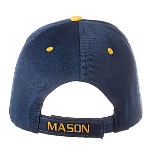 Artisan Owl Masonic Square and Compass Hat - 100% Acrylic Embroidered Cap (Navy Blue)