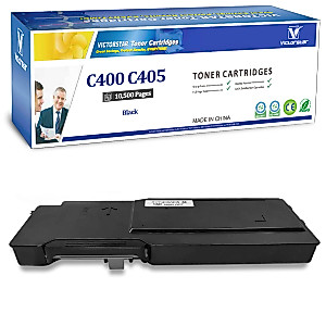 Remanufactured Toner Cartridge C400 C405 Black Extra High Capacity 10500 Pages for Xerox C400 C400n C400dn C405 C405n C405dn C405 MFP Laser Printers VICTORSTAR