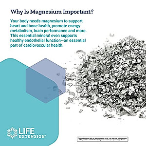 Life Extension Extend-release Magnesium – Prolonged Cardiovascular & Bone Health Support – Gluten-free – Non-GMO – Vegetarian – 60 Vegetarian Capsules