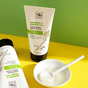 Soapbox Gentle Exfoliating Body Scrub ? Bamboo & Green Tea ? 6oz ? Moisturizing Body Scrub for Visibly Smoother Skin with Bamboo Oil, Vitamin C and Aloe Vera