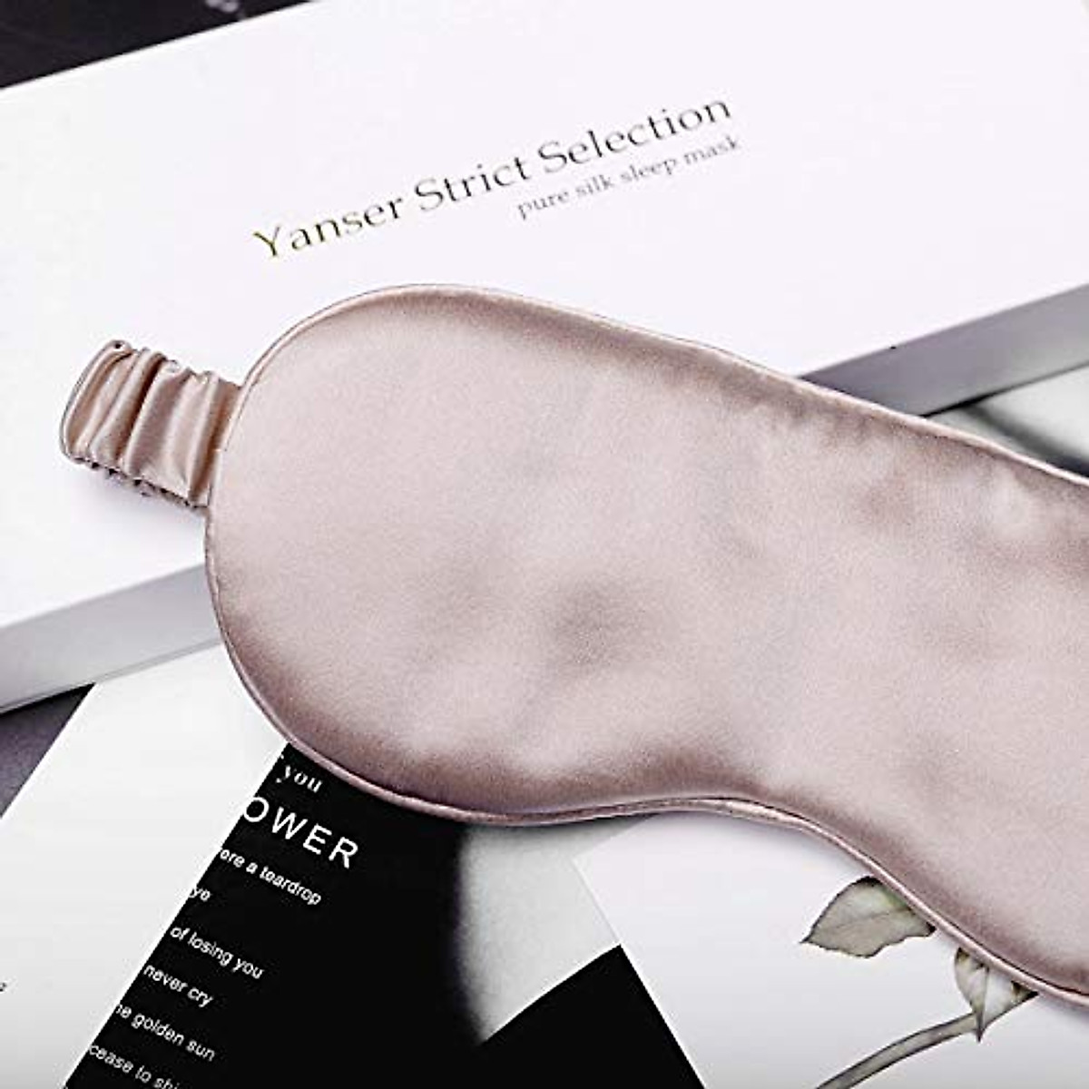 Silk Sleep Mask by Yanser Luxury 100% Mulberry Silk Eye Mask - Eye Cover - Eye Shade - Blindfold - Anti Aging - Skin Care - Ultra Soft - Light & Comfy - Travel Bag - Gift Package