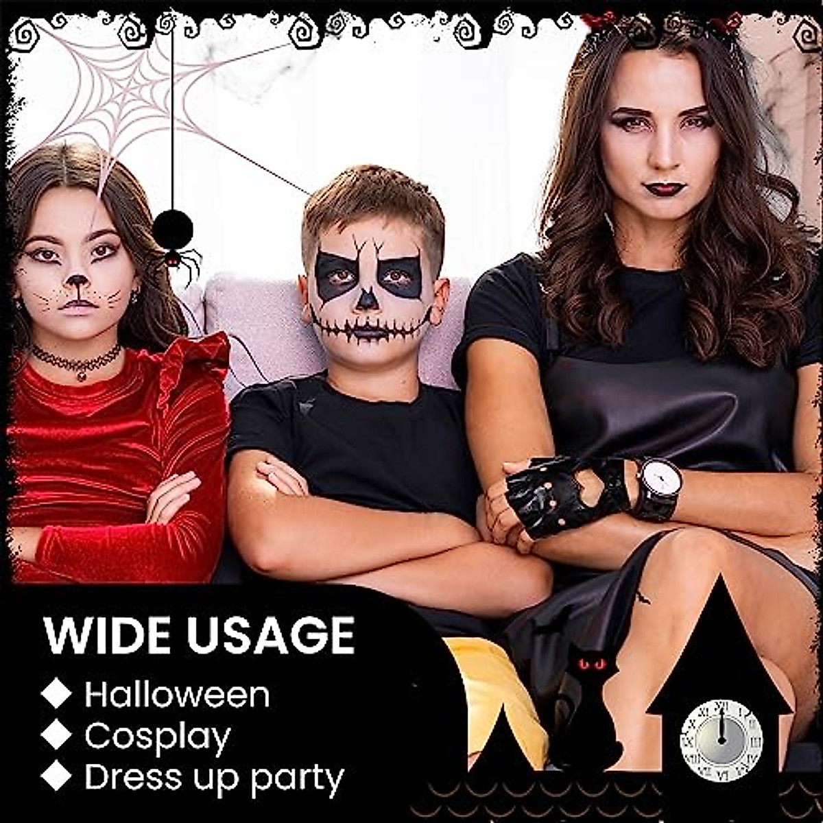 gootrades Punk Fingerless Dance Glove For Women, Jazz Style Glove, PU Leather (Rose Red)