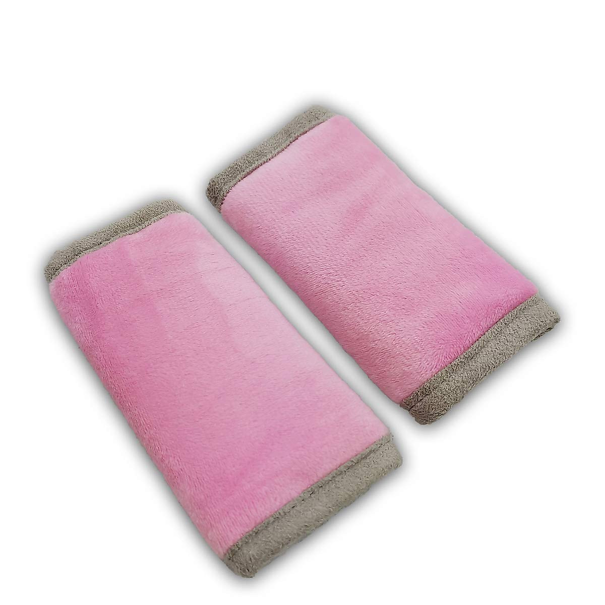 Car Seat Strap Pads Covers for Baby Kids, Seat Belt Covers Cushion for boy Girl, Protect Neck and Shoulder rubbing, Anti-Slip Design, Universal for Stroller/Carrier/Pushchair; Pink