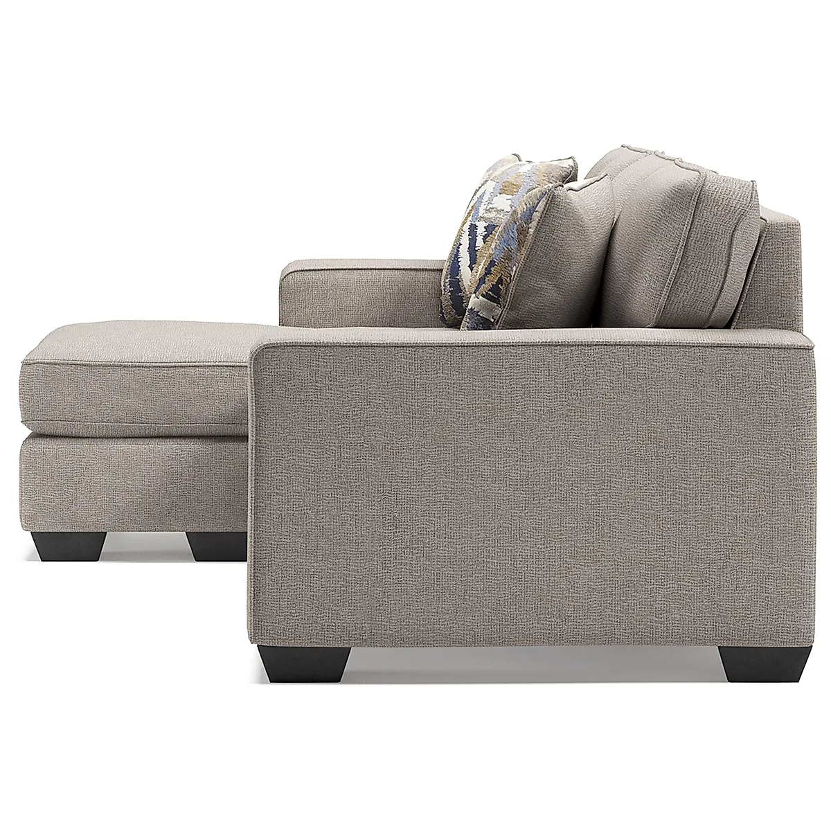 Signature Design by Ashley Greaves Modern Sectional Sofa Couch with Convertible Chaise Lounge, Beige