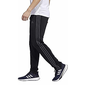 adidas Mens Midweight Essential Tricot Zip Track Pants (as1, Alpha, m, Regular, Regular, Black/Grey Six)
