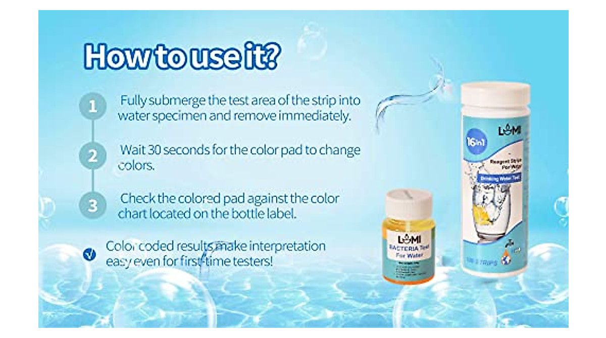Accurate 17 in 1 Water Test Kit for Quality Testing
