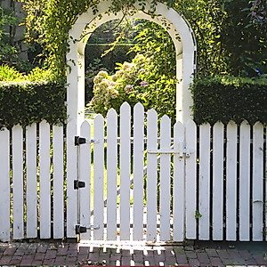 Airsnigi Heavy Duty Gate Hinges 9 Pack, 3.5 Inch Heavy Duty Shed Door Hinges Door Barn Gates Hinges Black Square Hinges for Gate, Barn or Storage Shed