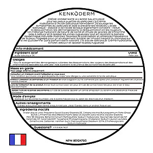 Kenkoderm Psoriasis Moisturizing Cream - 10 oz | 1 Jar | Dermatologist Developed | Fragrance + Color Free (1 Jar)