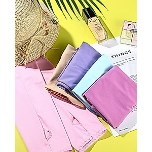 12 Pieces Women Cooling Shawl Arm Sleeve with Finger Hole Anti-UV Golf Cooling Shawl Arm Sleeve Sun Protection Breathable and Comfortable for Golfing, Driving, Riding, Fishing, 12 Colors