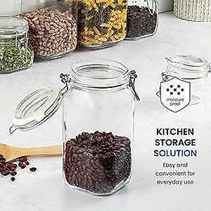 Bormioli Rocco Fido Clear Jar, 33-3/4-Ounce