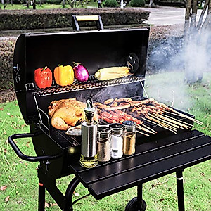 Charcoal Grill, Portable Barbecue Grill Tools for Outdoor Grilling Cooking Camping Hiking Picnics Tailgating Backpacking Party 31.1''x17.9''x 9''
