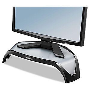 Smart Suites Corner Monitor Riser, 18 1/2 x 12 1/2 x 5 1/8, Black