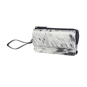 Mesmerizing Monochrome Leather and Hairon Wallet