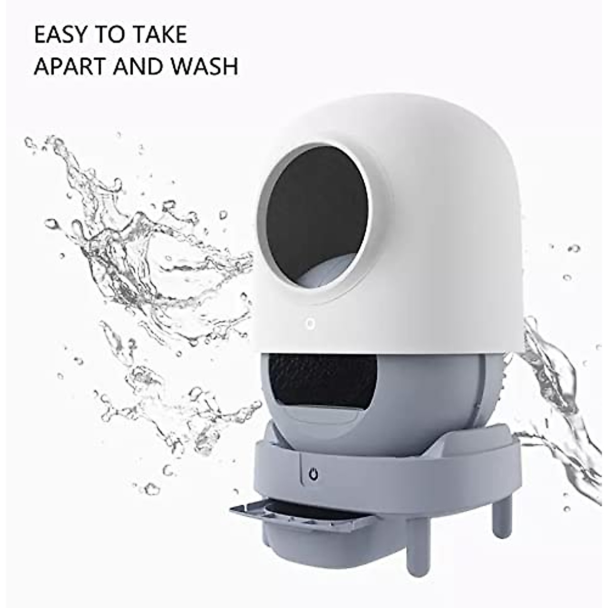 Self Cleaning Cat Litter Box, Smart Cat Toilet, No Scooping Automatic Cat Litter Box, APP Remote Control WiFi Bluetooth, Smart Home App with Voice Control, Suitable for Multiple Cat