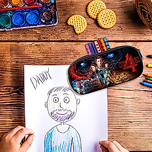 DLANDZ Pencil Case,Pencil Pouch,Small Pencil Case,Black Pencil Case,Pen Cases for Adults,Big Capacity Pencil Case,Pencil case boys middle school,Big Pencil Pouch for School Office Storage Bag (Black)