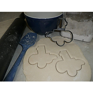 FANCY NUMBER ONE 1 WITH WORD OUTLINE BIRTHDAY ANNIVERSARY COOKIE CUTTER MADE IN USA PR3001