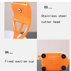 LKL Spiral Apple Peelers Rotating Hand Crank Peeler Fruit Potato Peeling Machine Fixed Suction Cup Stainless Steel Kitchen Peeling Tool