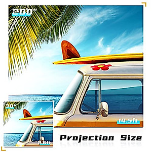 AMEELA Projector, 2023 Upgraded Mini Projector, 8500 lumens Multimedia Home Theater Video Projector, Compatible with Full HD 1080P HDMI, USB, VGA, AV, Smartphone, Pad, TV Box, Laptop