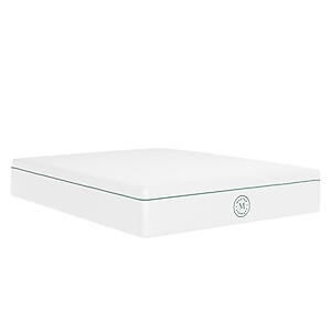 Martha Stewart SleepComplete Queen Mattress in a Box, Medium-Firm Triple-Action Cooling Gel Memory Foam Mattress, Removable Coolweave Jacquard Cover, 12", White