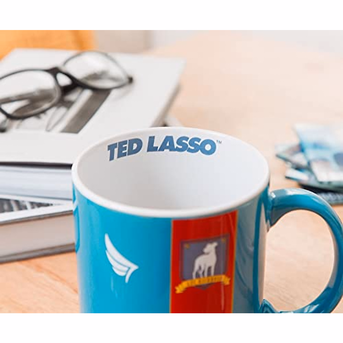 Silver Buffalo Ted Lasso Richmond Jersey Kent Ceramic Mug, 20 Ounces
