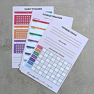 Life & Apples Wellness Planner - Food Journal and Fitness Diary with Daily Gratitude and Meal Planner for Healthy Living and Self-Care - Track Weight Loss Diet and Health Goals - Undated, White