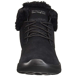 Skechers Women's On-The-go Joy-Lush Oxford Boot, Black, 10 M US