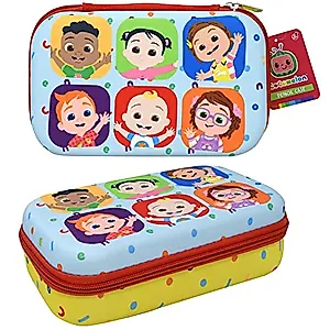 Innovative Designs Cocomelon Stationary Pencil Case Set - Premium Material and Machine Washable - Adorable Hard-Shell Pencil Case - Lightweight and Durable- Pencil Case for Boys and Girls