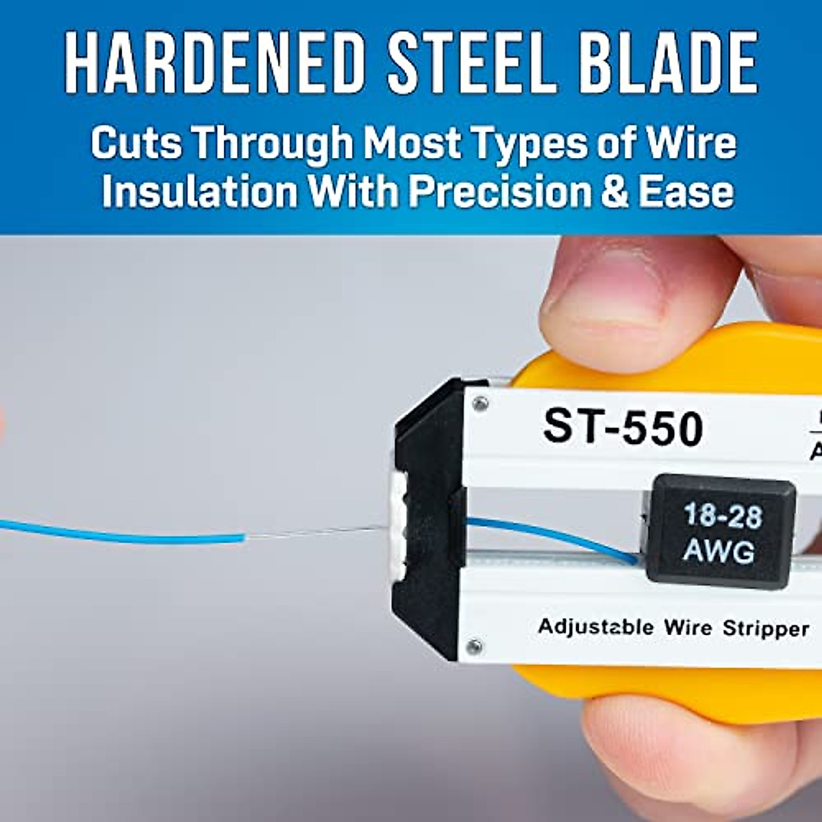 Jonard Tools ST-550 ABS Adjustable Precision Wire Stripper, 18-28 AWG