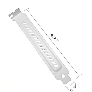 novonest 10 Pieces PCI Slot Cover,System Slot Blanking Panel,Hard Steel Dust Filter Blanking Plate,White