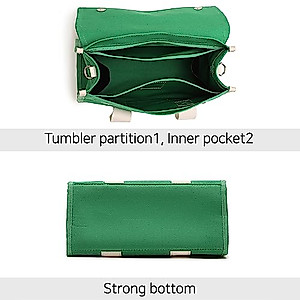 Top Handle Handbag Women Tote Bag Shoulder Canvas Fashion Crossbody Bag Casual Purse Flap Satchel Bag, Green