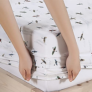 Eddie Bauer - Queen Sheets, Cotton Percale Bedding Set, Crisp & Cool Home Decor (Kayaks, Queen)